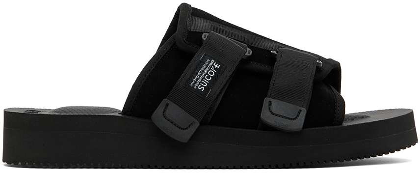 Black KAW-VS Sandals by SUICOKE on Sale