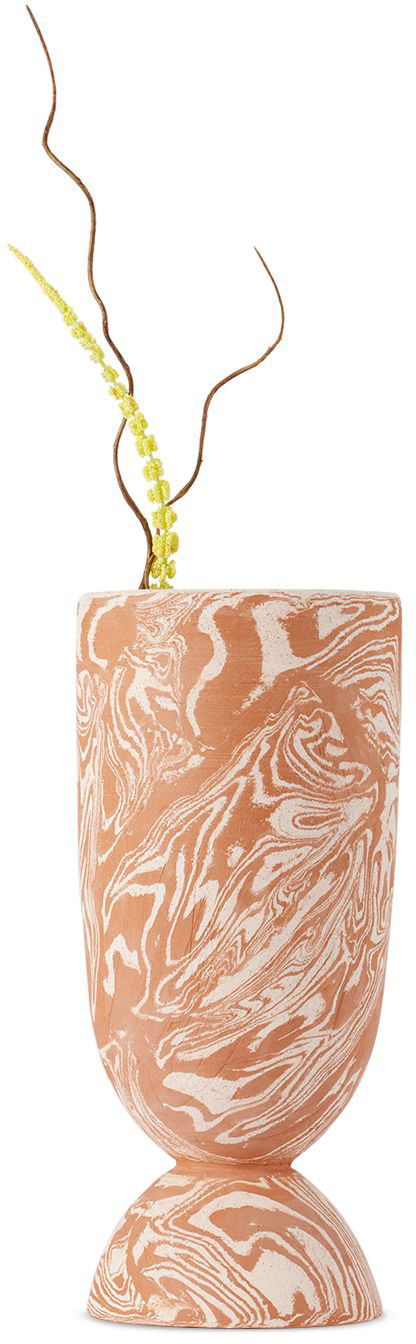 Brown & White Santa Vase by Tina Vaia on Sale