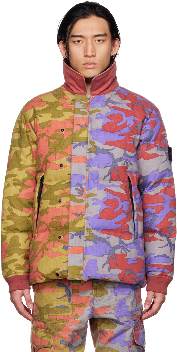 Stone Island Multicolor Heritage Camo Down Jacket - 샵스프링│해외 명품 직구 할인코드 ...
