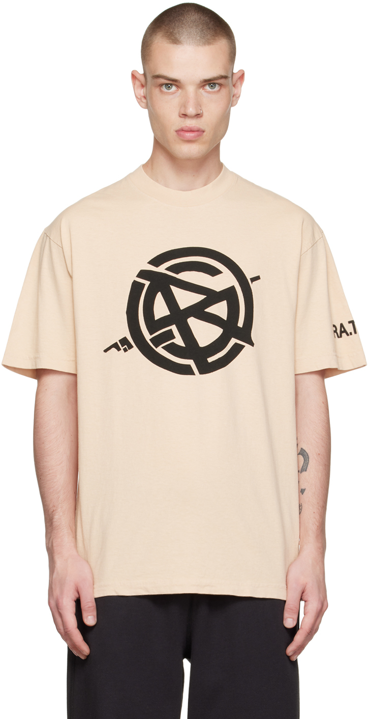 Stray Rats: Beige RA.T.S T-Shirt | SSENSE