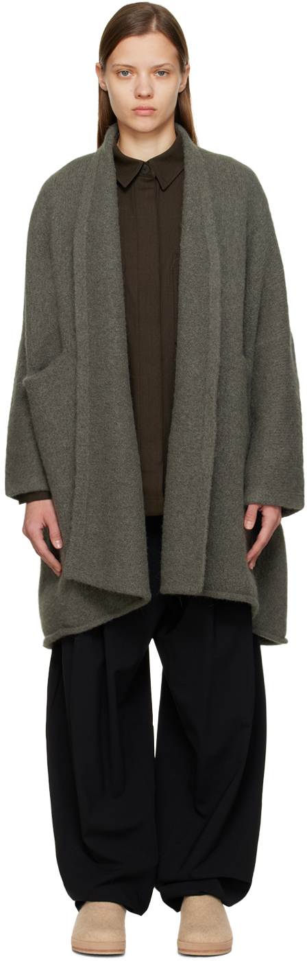 Grey Dopo Coat by Lauren Manoogian on Sale