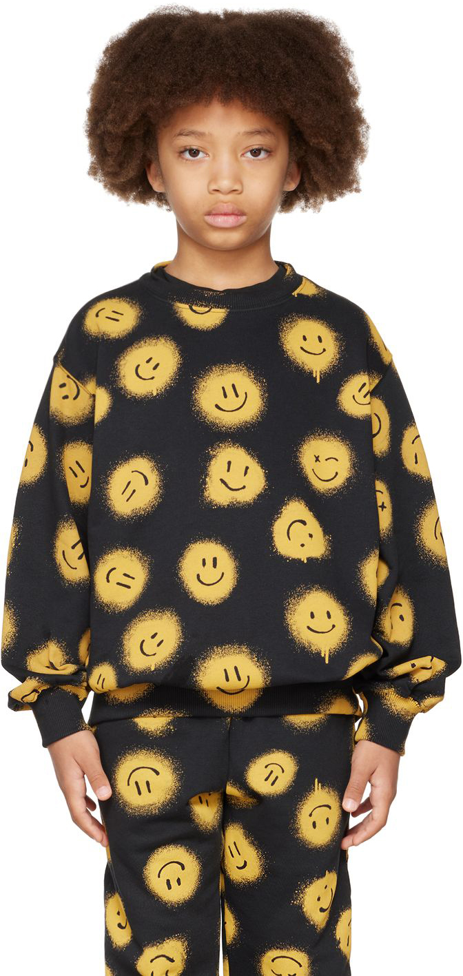 Kids Black Monti Sweatshirt by Molo on Sale