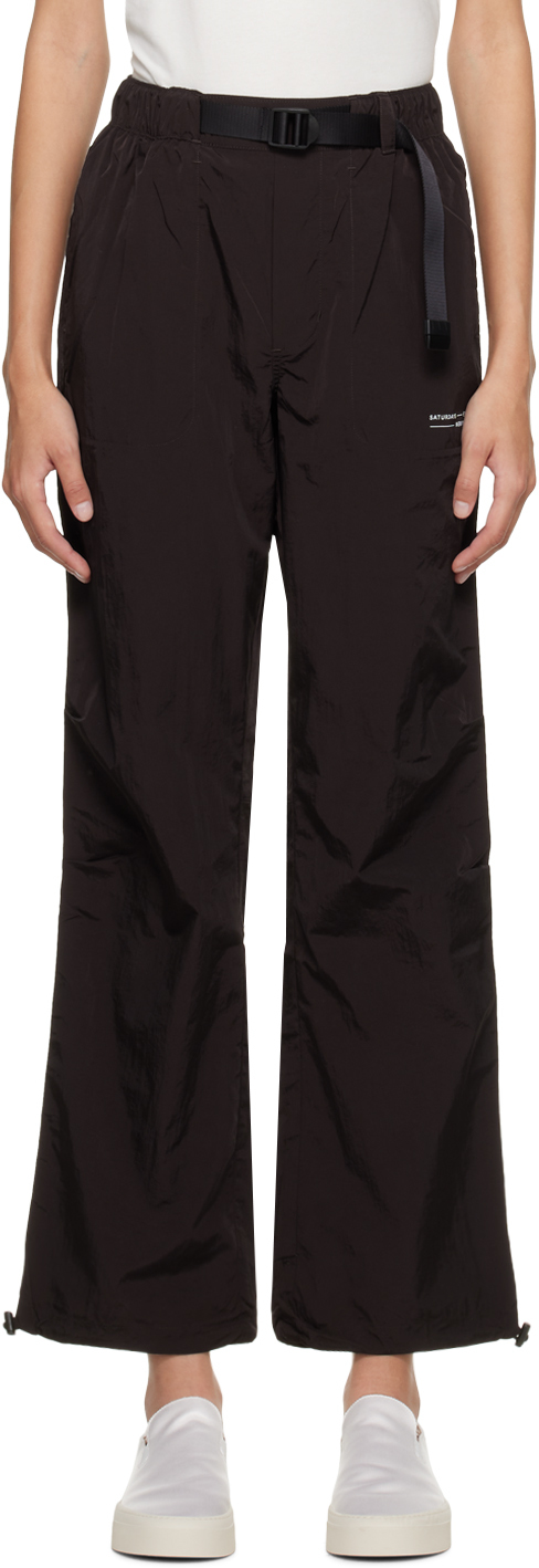 Brown Fulton Trousers by Saturdays NYC on Sale