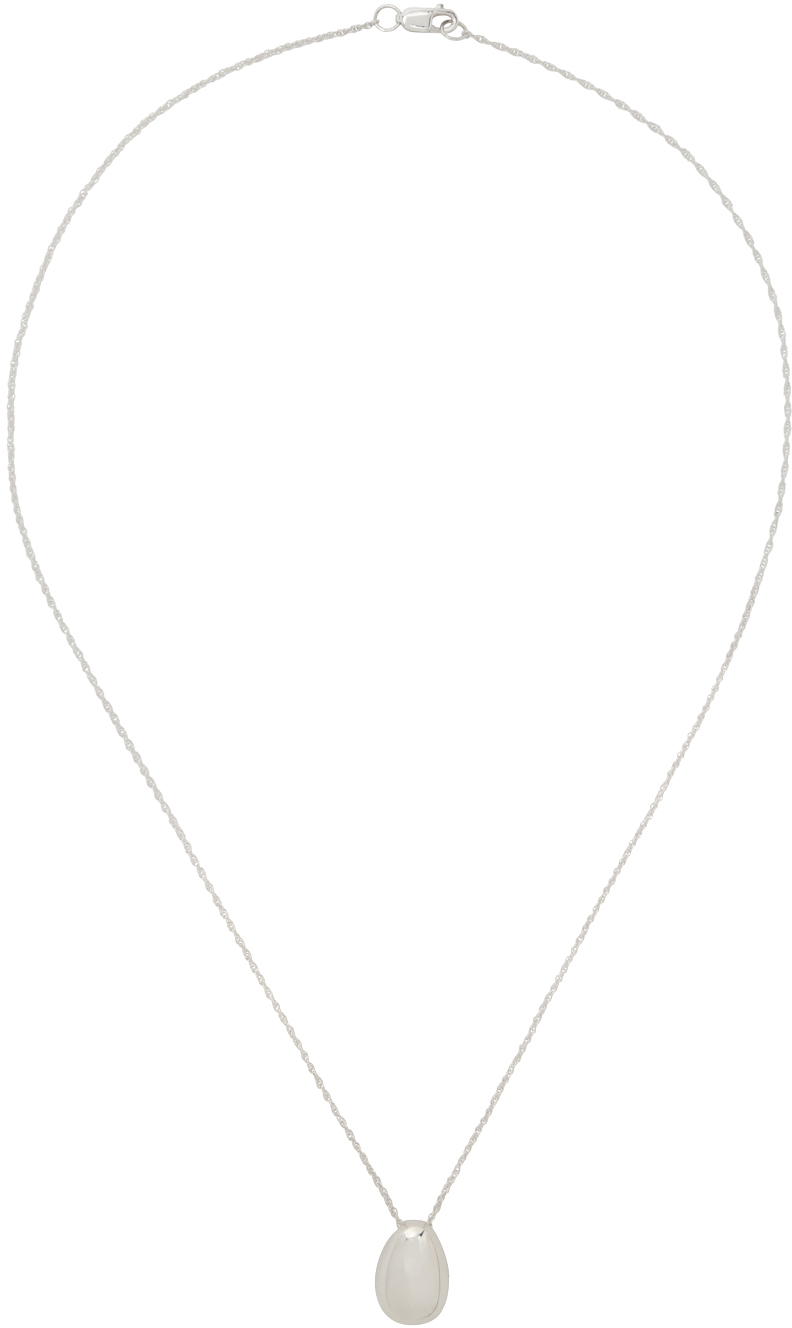 Sophie Buhai: Silver Tiny Egg Necklace | SSENSE Sophie Buhai: Silver Tiny Egg Necklace | SSENSE