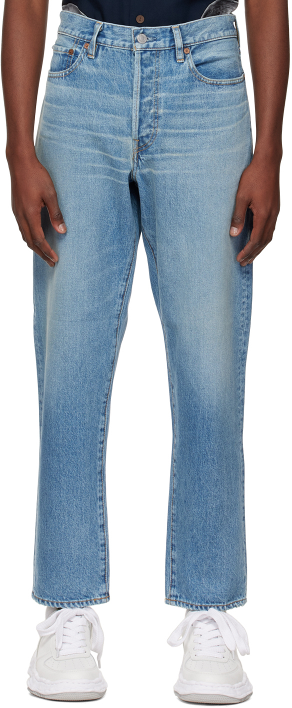 WACKO MARIA: 블루 페이딩 데님 진 | SSENSE 대한민국