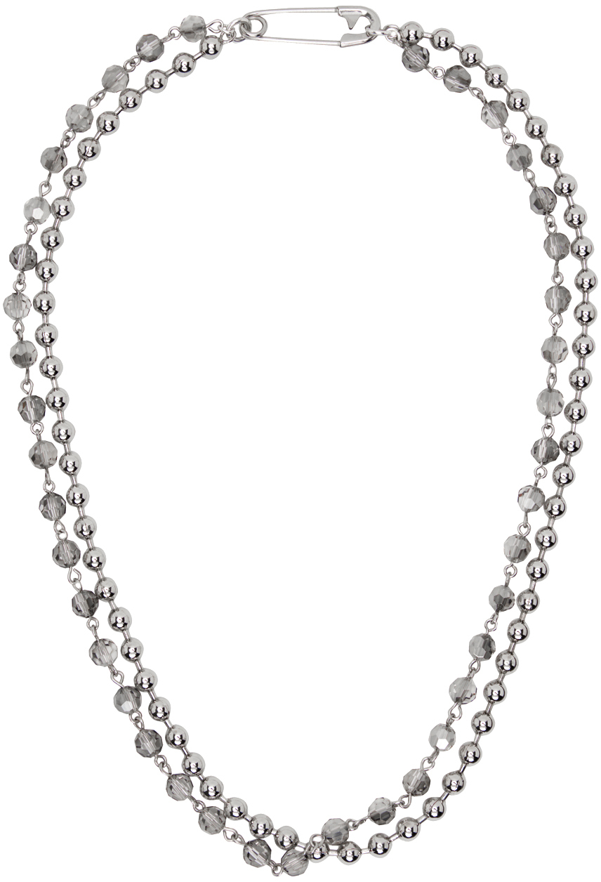 TAKAHIROMIYASHITA TheSoloist.: Silver Beaded Ball Chain Necklace ...