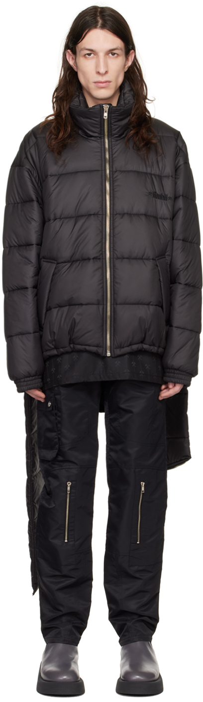 Black Layered Jacket by GmbH on Sale