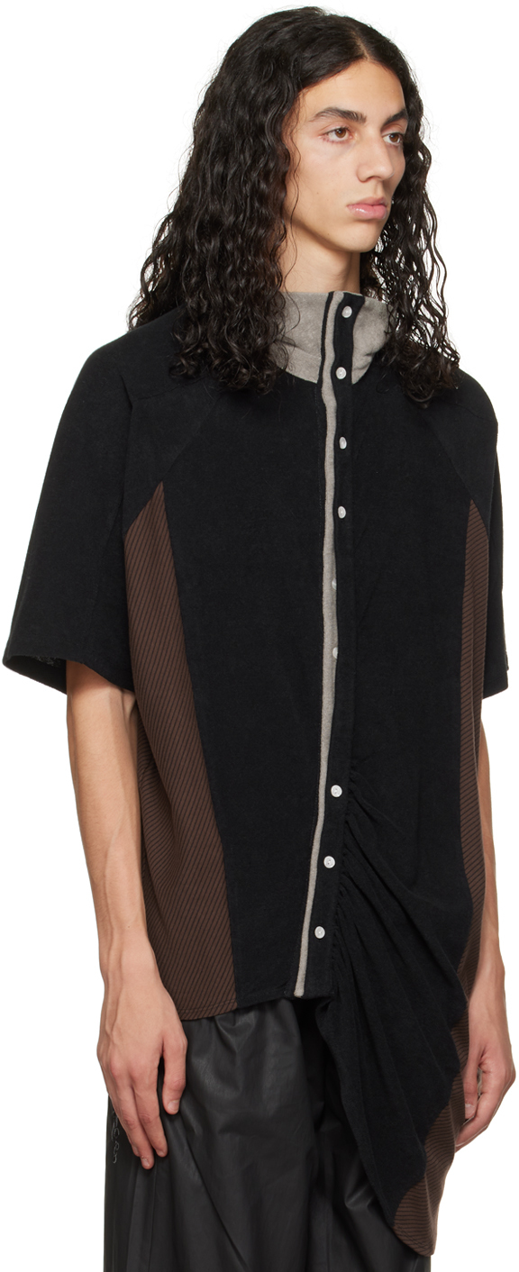 KIKO KOSTADINOV 블랙 Triol 셔츠 - 페칭
