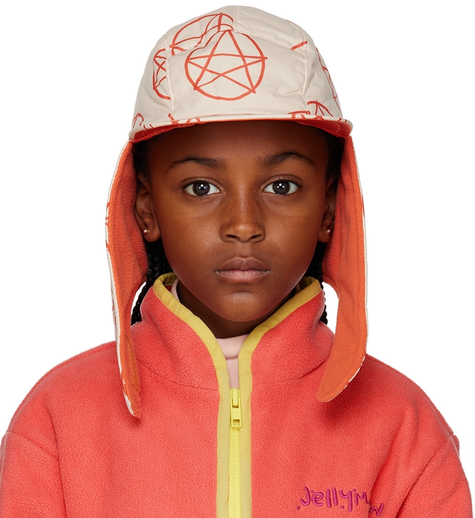 Kids Beige Star Cap by Jellymallow on Sale