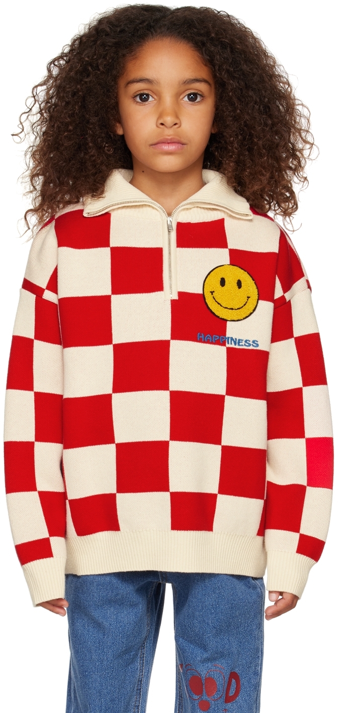 SSENSE Exclusive Kids Off-White & Red Sweater by Jellymallow | SSENSE