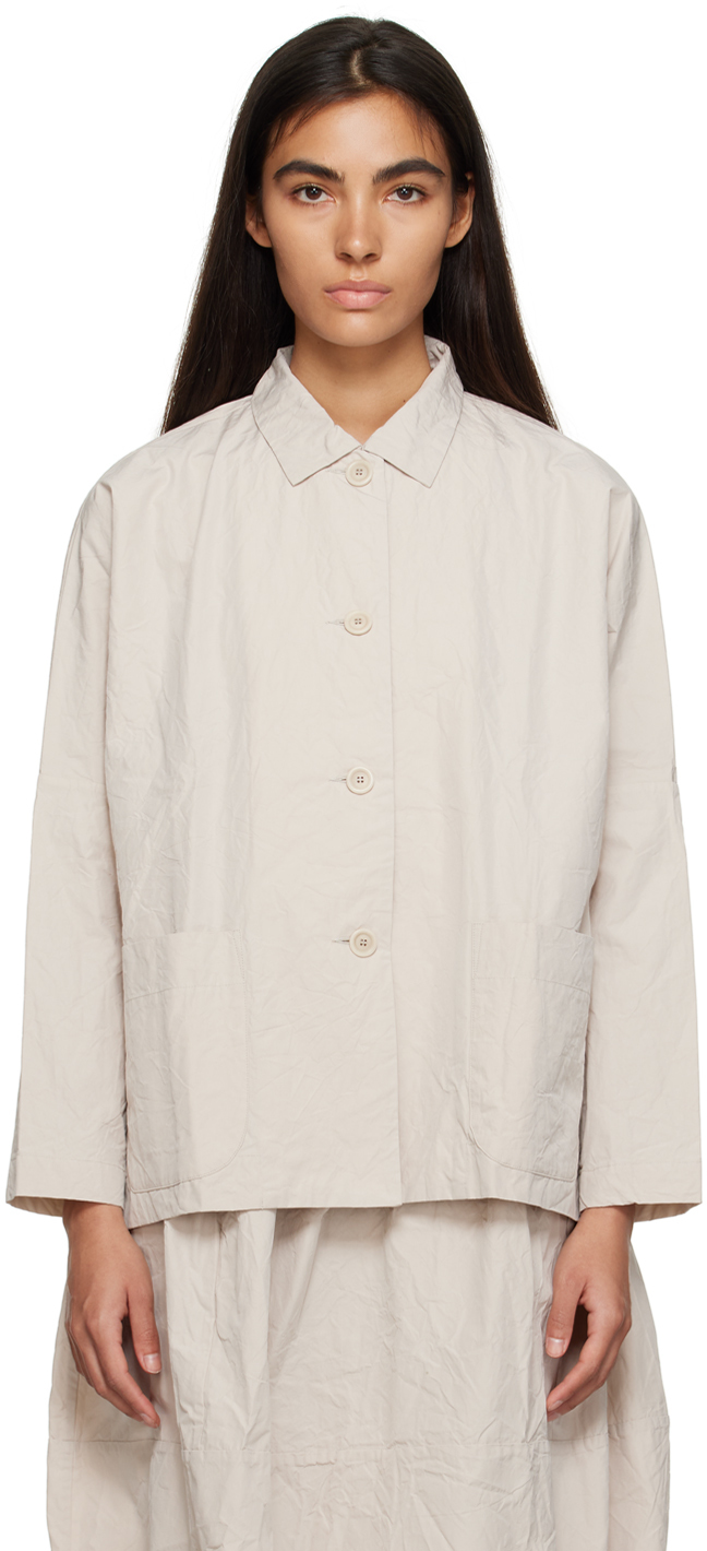 CASEY CASEY: Taupe Rer Jacket | SSENSE Canada