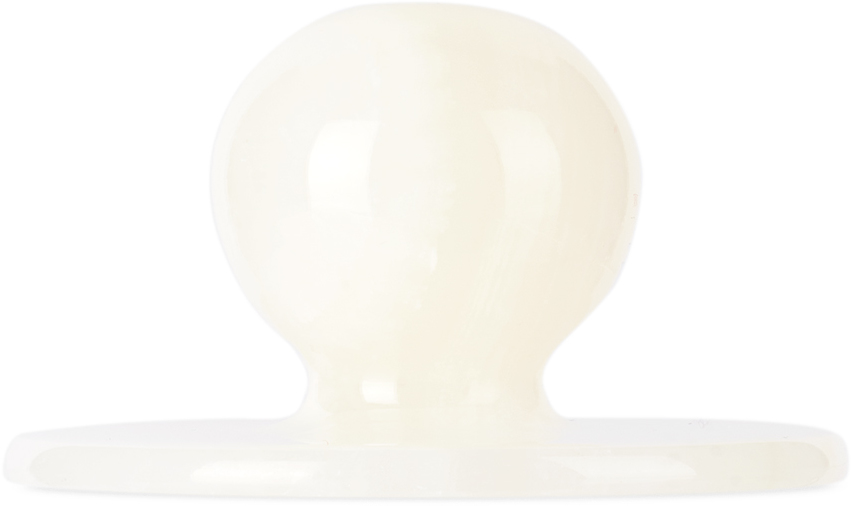 White Orb Incense Burner by BLACK BLAZE | SSENSE