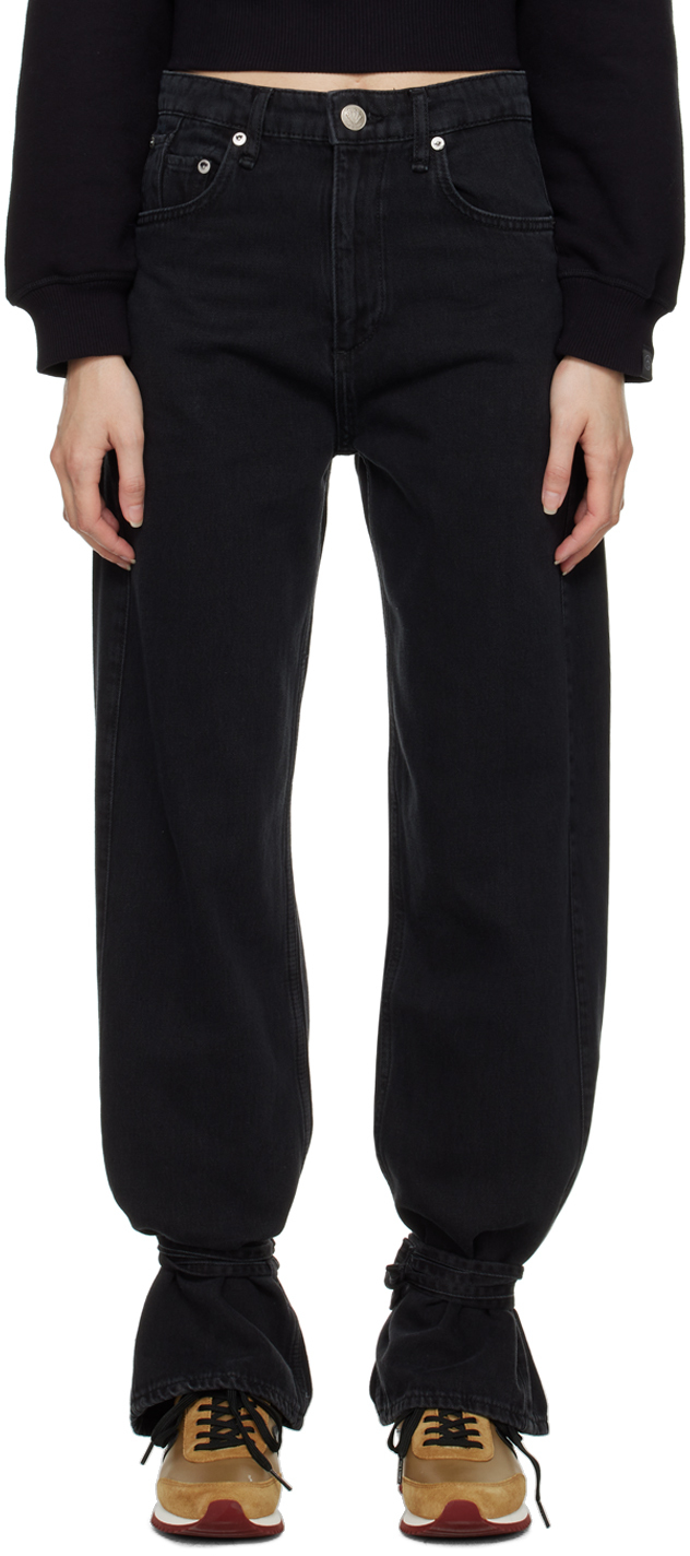 rag & bone: Black Splice Jeans | SSENSE Canada