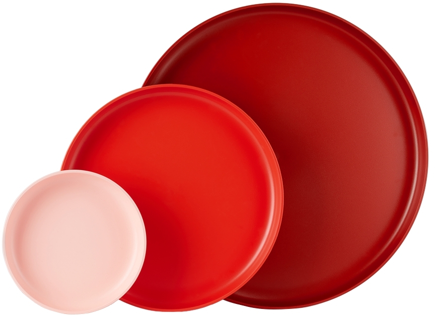 Red Trays Set by Vitra | SSENSE