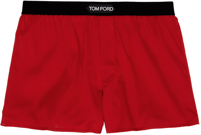 TOM FORD: 레드 패치 박서 쇼츠 | SSENSE 대한민국