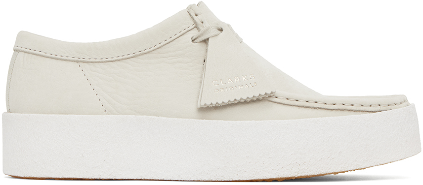 Clarks Originals White Wallabee Cup Derbys In White Nubuck | ModeSens
