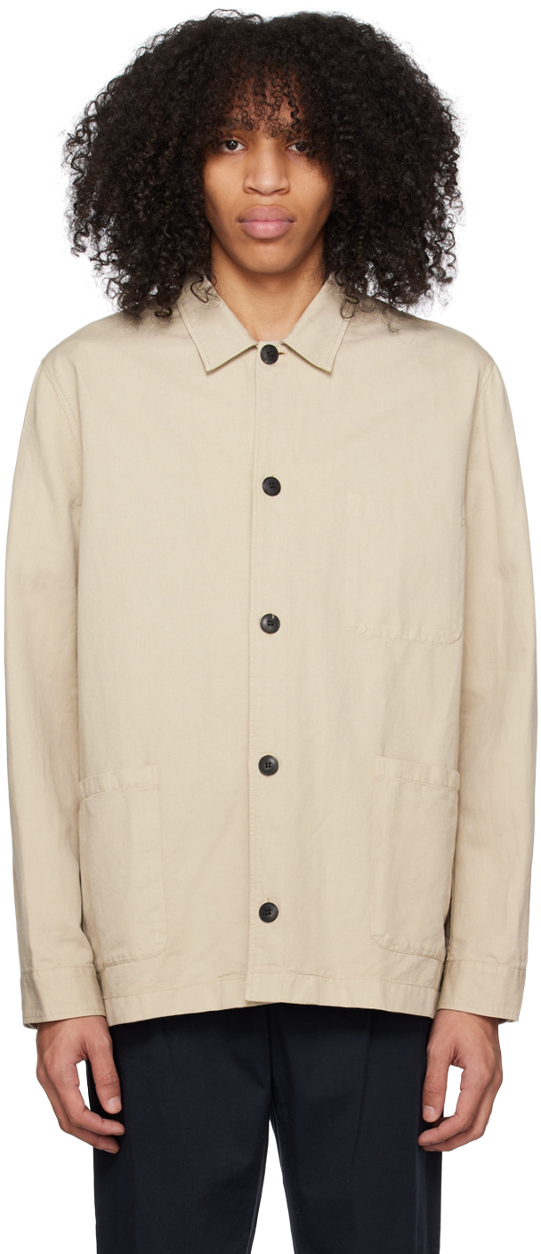 Sunspel: Beige Patch Pocket Jacket | SSENSE