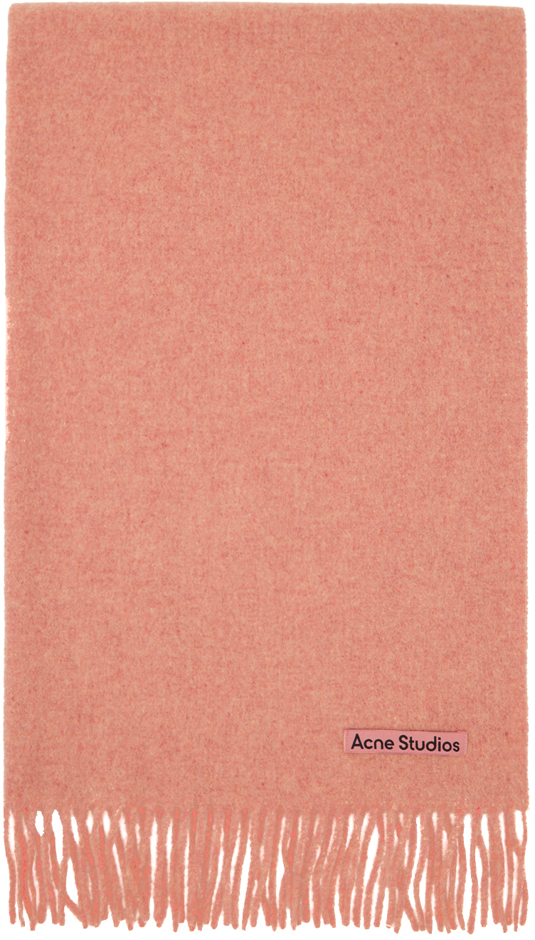 Acne Studios: Pink Fringe Scarf | SSENSE UK