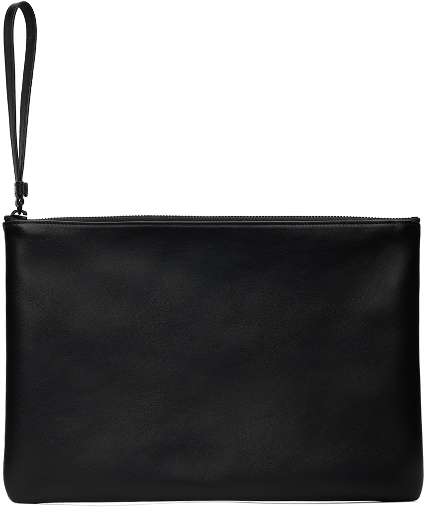 Common Projects: Black Large Flat Pouch | SSENSE Canada