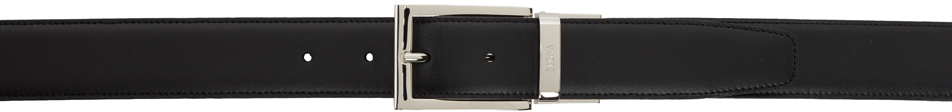 ZEGNA: Reversible Black Tailoring Belt | SSENSE UK