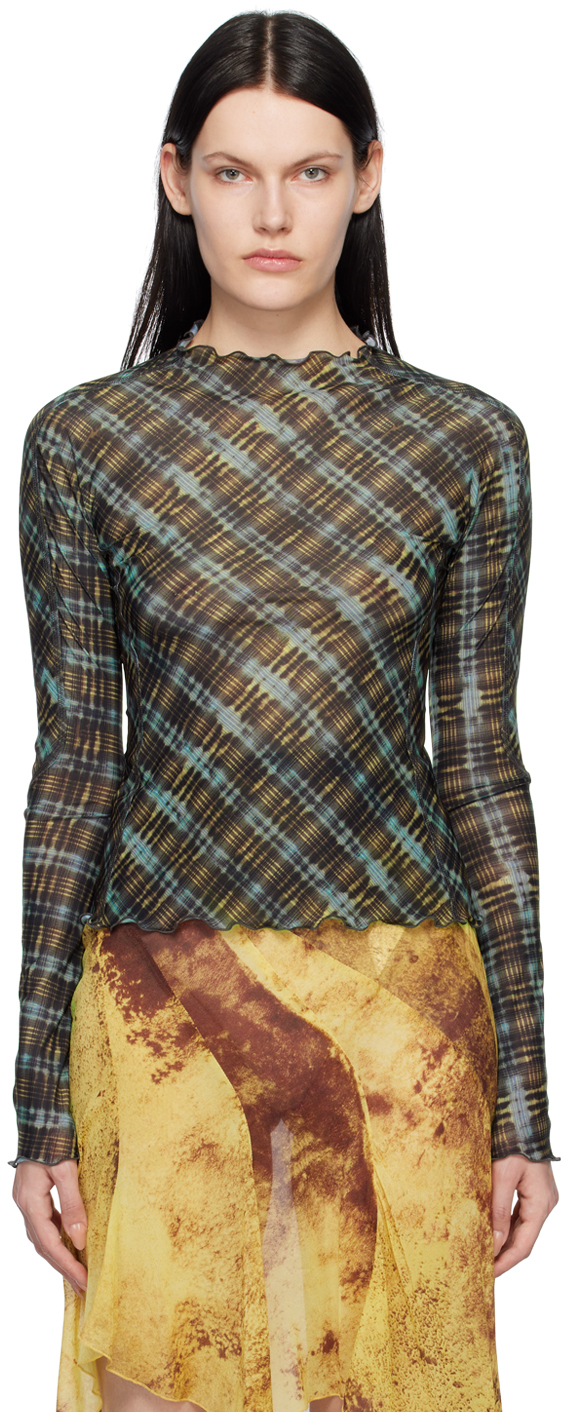 KNWLS: Blue Halcyon Blouse | SSENSE Canada