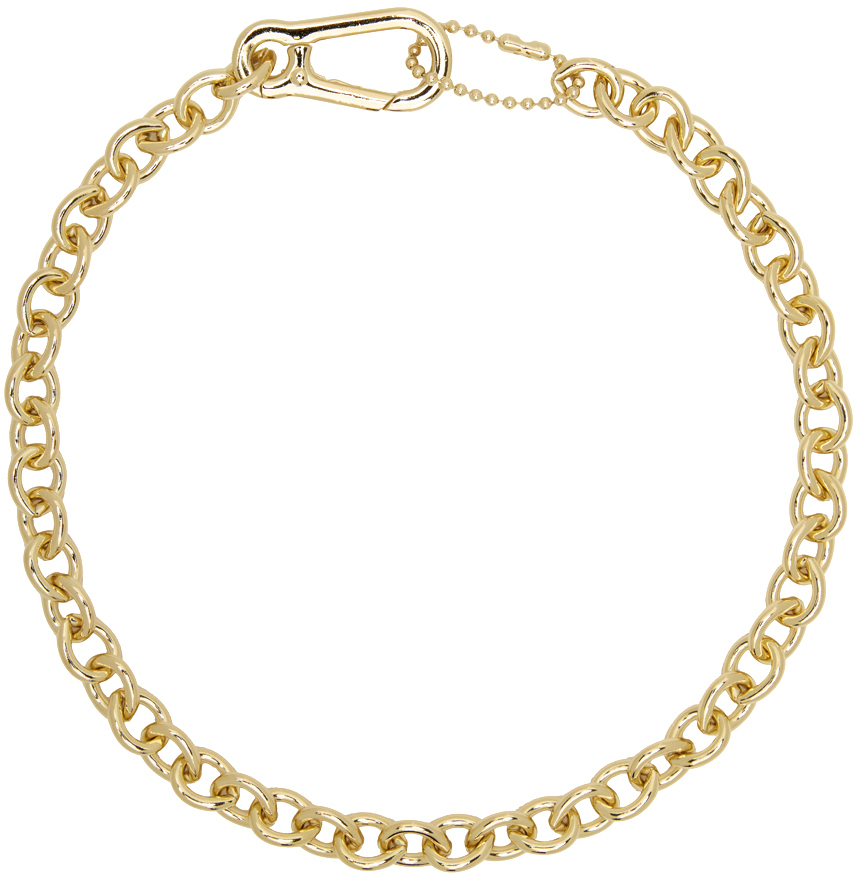 Martine Ali: Gold Loop Necklace | SSENSE UK