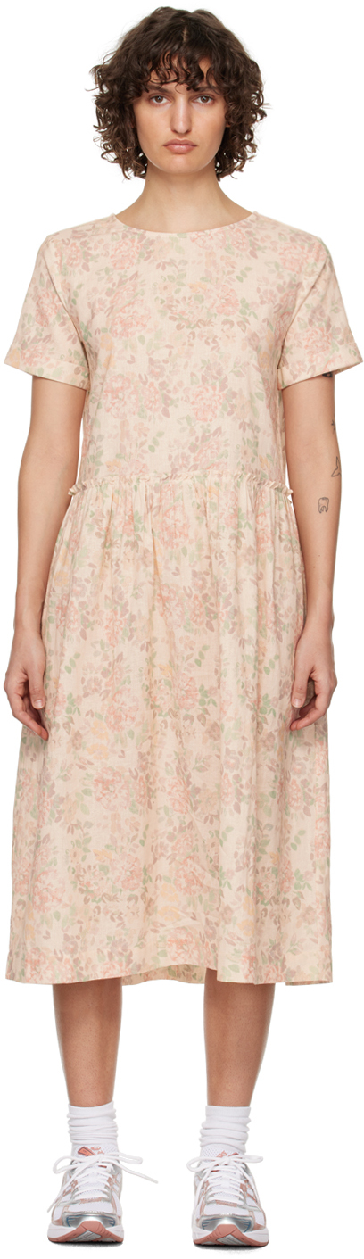 YMC: Pink Perhacs Midi Dress | SSENSE UK