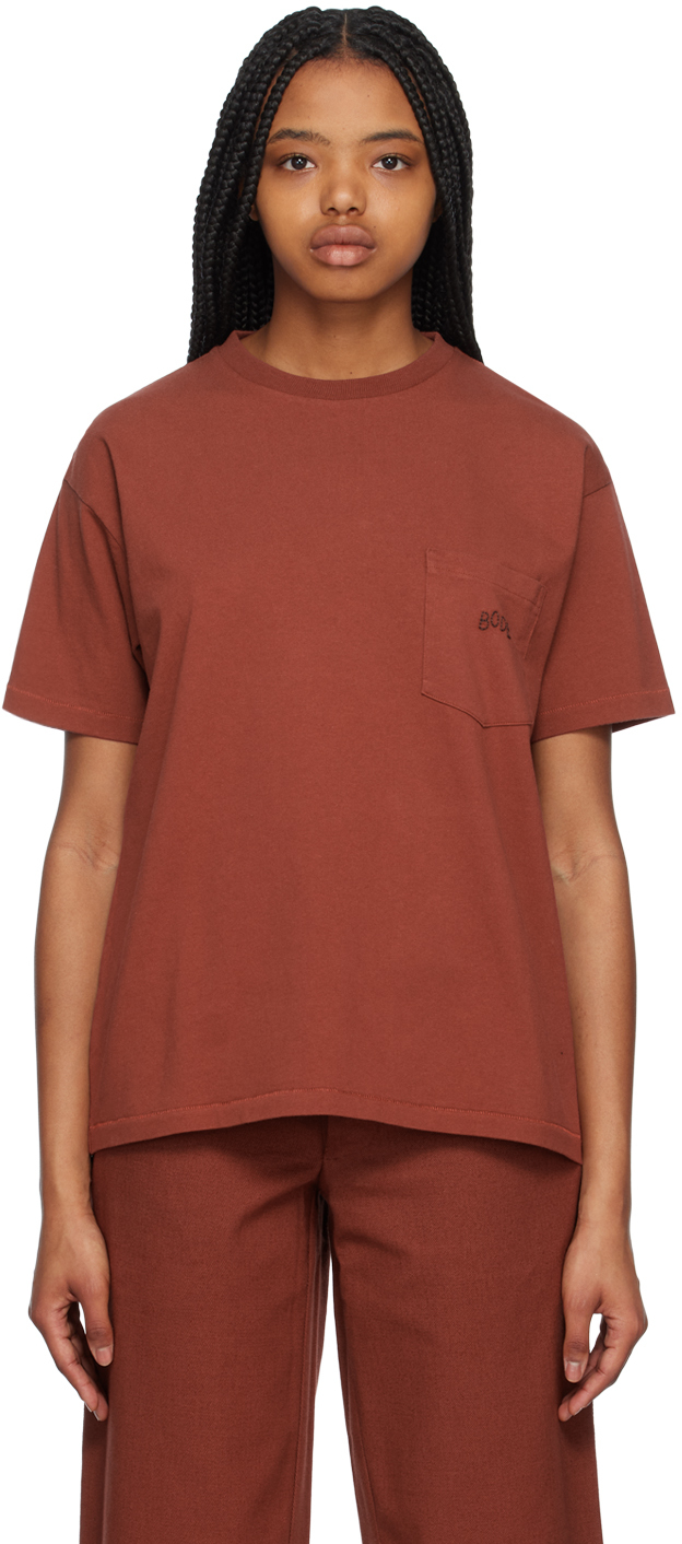 Red Pocket T-Shirt by Bode on Sale