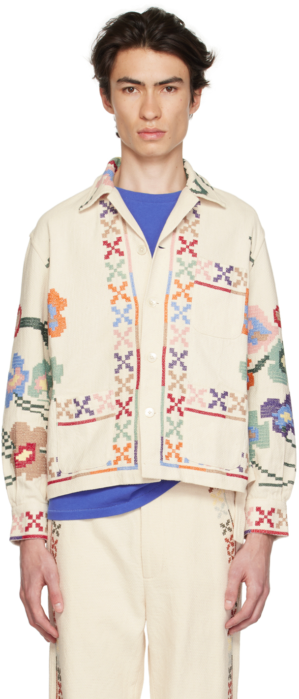 Bode: 米色 Prisma 衬衫 | SSENSE