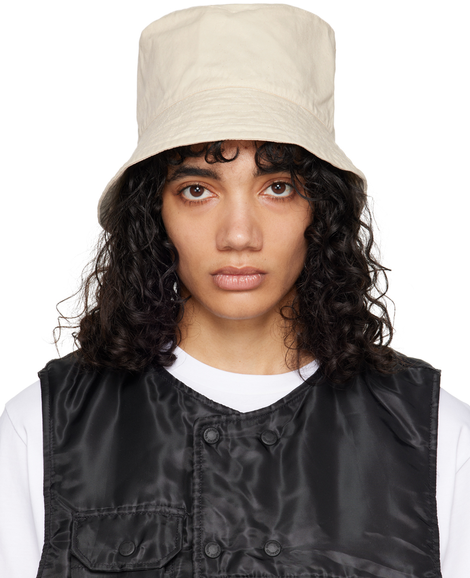 Engineered Garments: Beige Cotton Bucket Hat | SSENSE UK