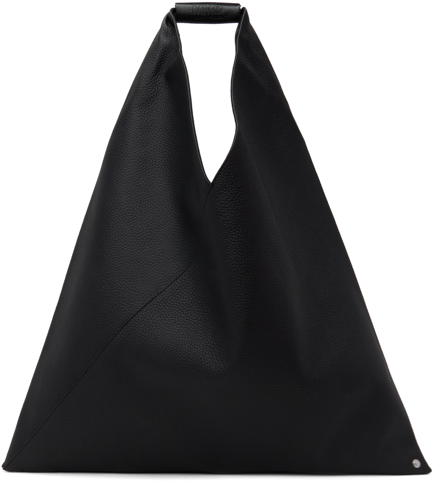 MM6 Maison Margiela: Black Triangle Tote | SSENSE Canada