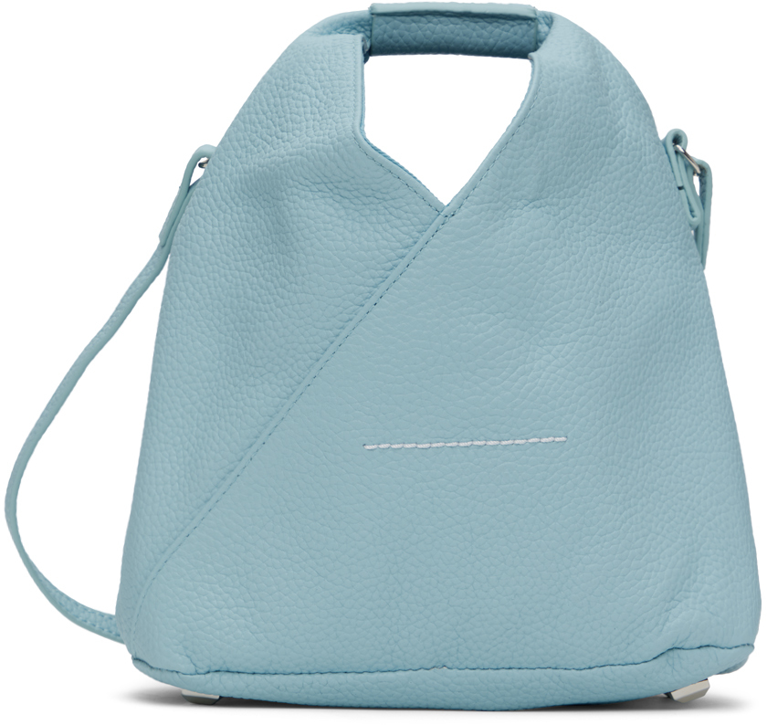 MM6 Maison Margiela: Blue Triangle Bag | SSENSE UK