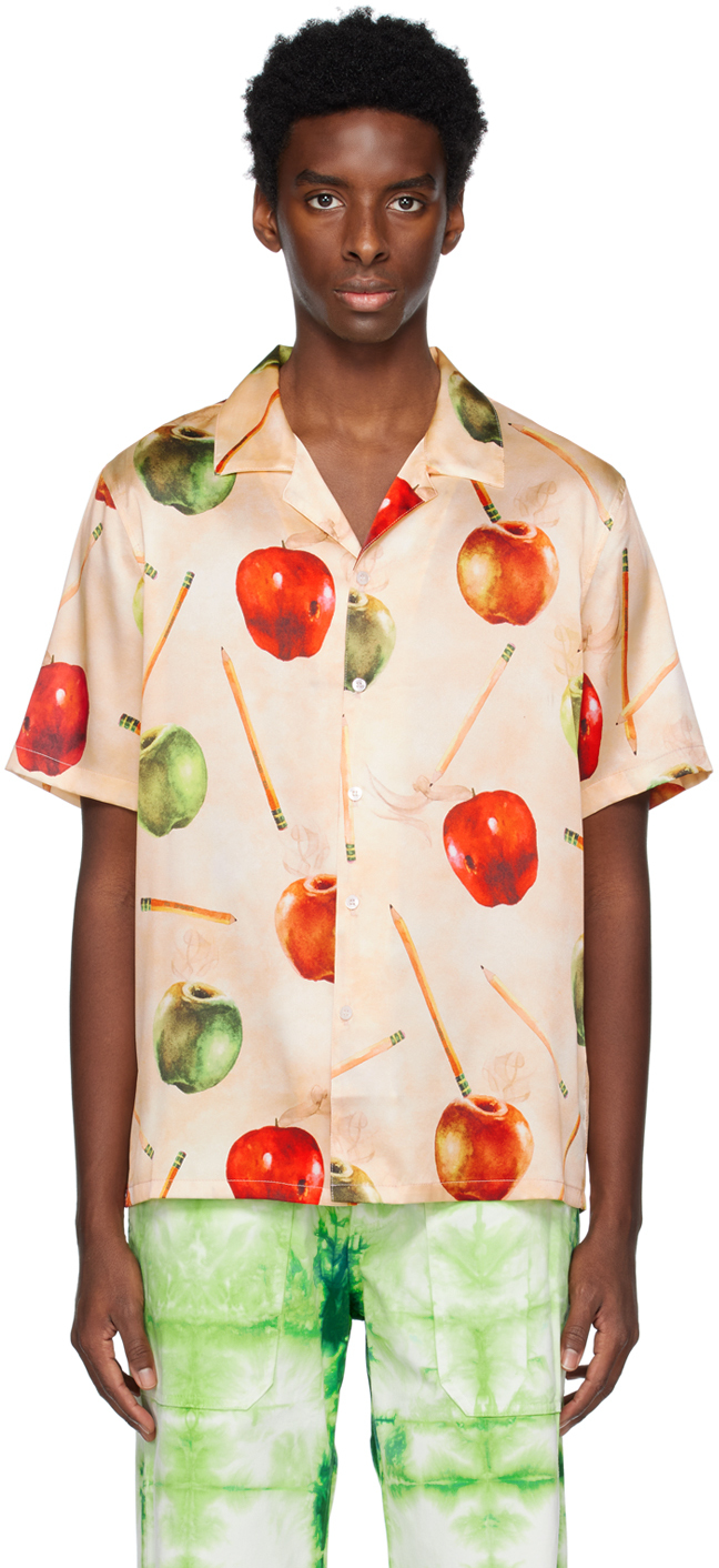 Orange Apple Shirt by Nahmias on Sale