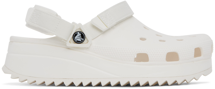 Crocs: Sabots de randonnée blancs | SSENSE France