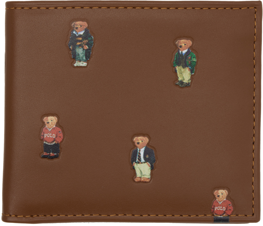 Polo Ralph Lauren: Brown Polo Bear Wallet | SSENSE UK