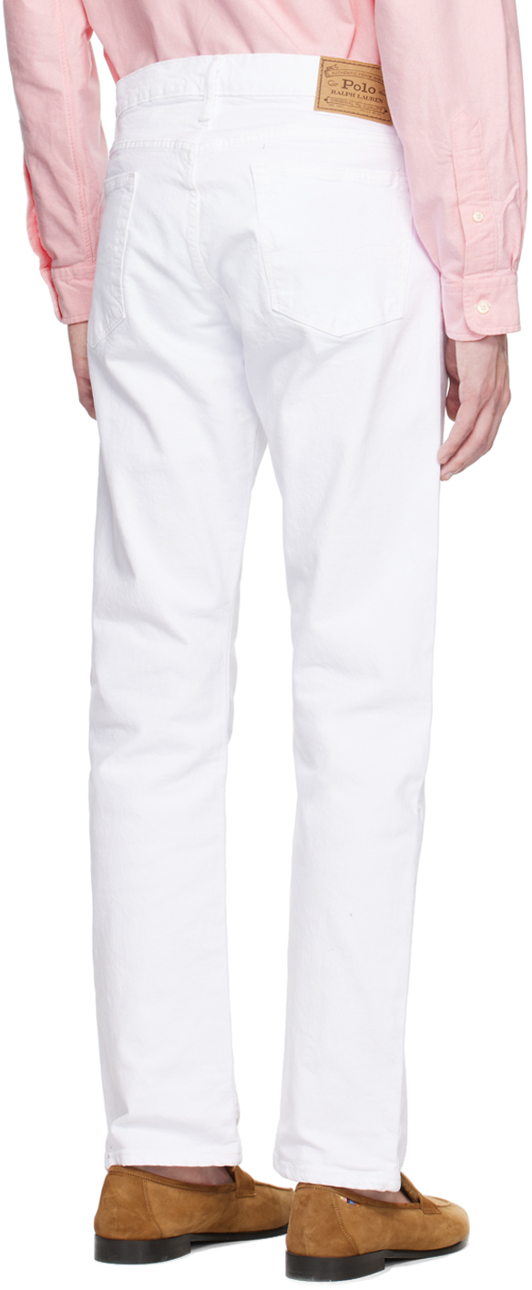 Polo Ralph Lauren Varick Slim Straight Jeans in White | Smart Closet
