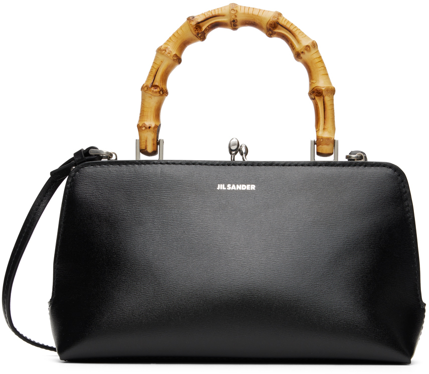 Jil Sander: Black Mini Goji Bag | SSENSE UK