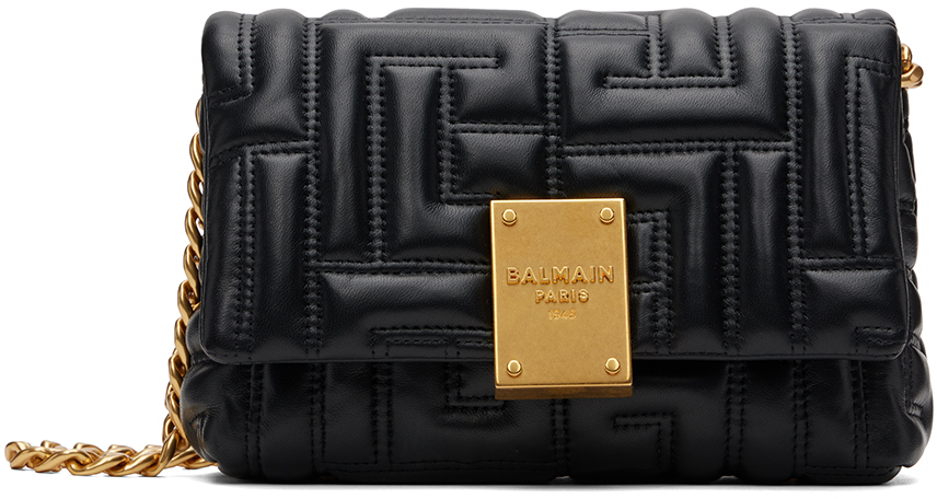 Balmain: Sac souple 1945 noir | SSENSE France