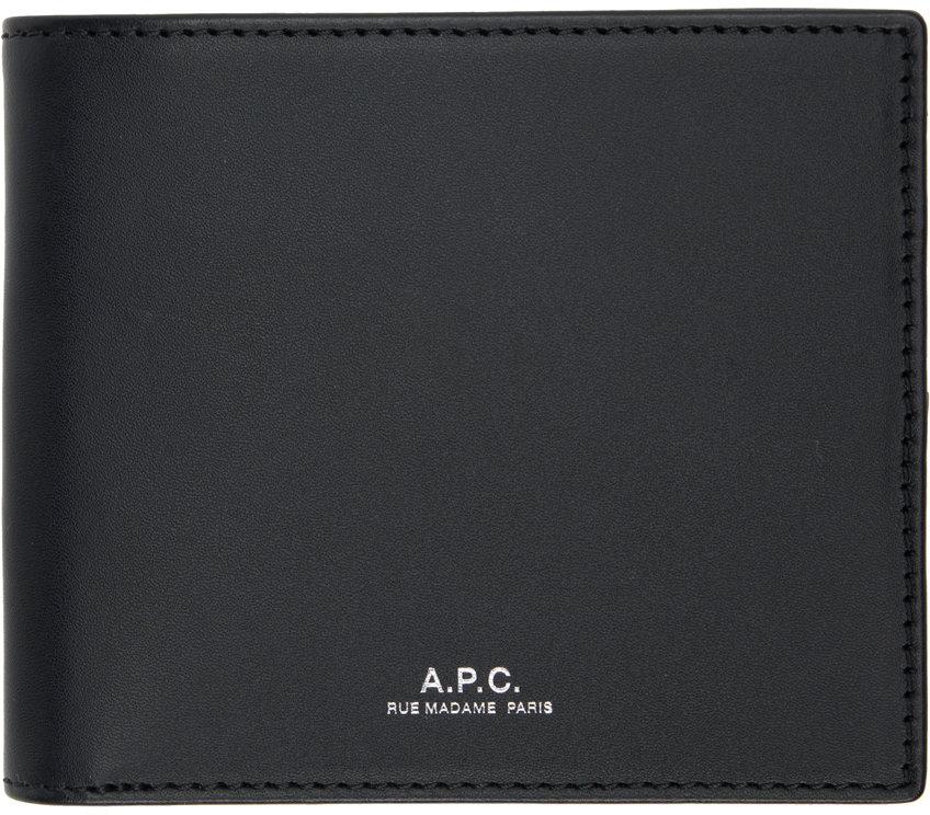 A.P.C.: Black Bifold Wallet | SSENSE UK