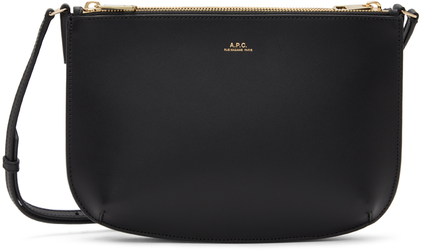 A.P.C.: Black Sarah Bag | SSENSE UK