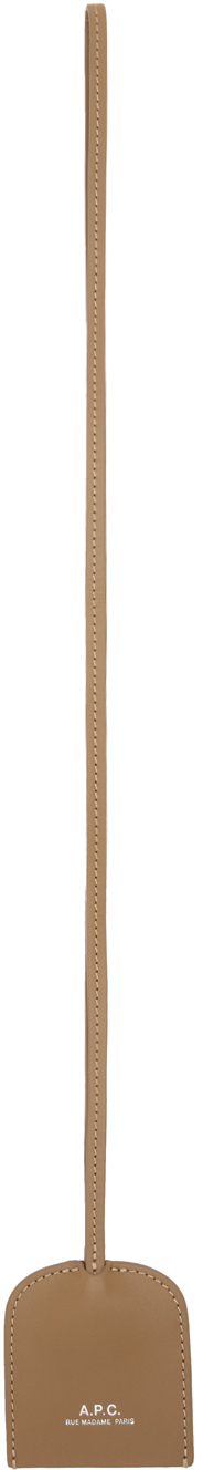 Tan James Keychain by A.P.C. on Sale