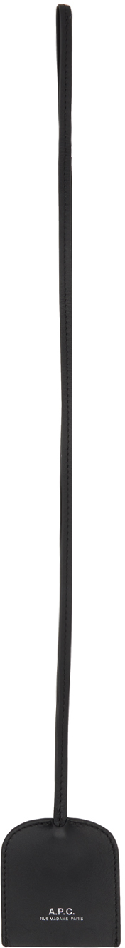 Black James Keychain by A.P.C. on Sale
