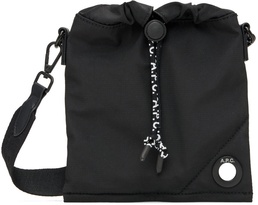 A.P.C.: Black Reset Pouch | SSENSE UK