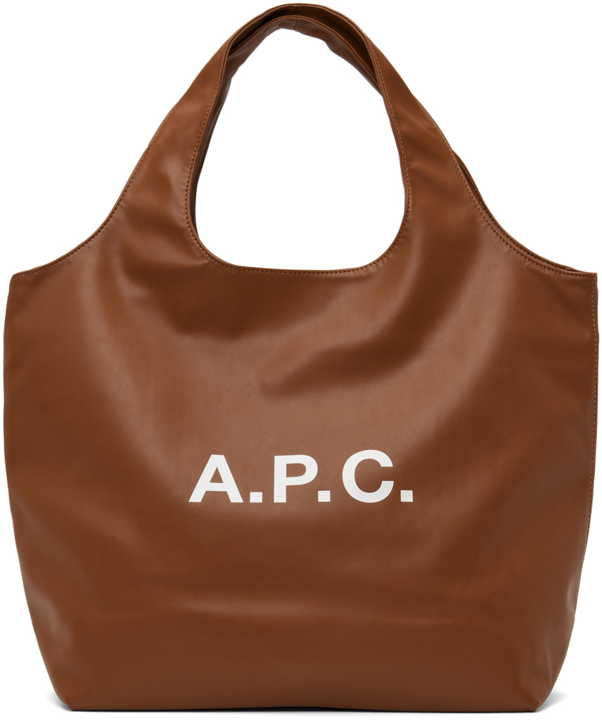 A.P.C.: Brown Ninon Tote | SSENSE UK