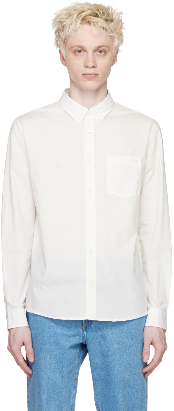 White Edouard Shirt by A.P.C. on Sale