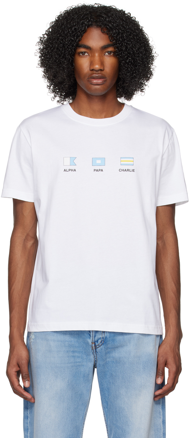 A.P.C.: 白色 Evan Nautical T 恤 | SSENSE