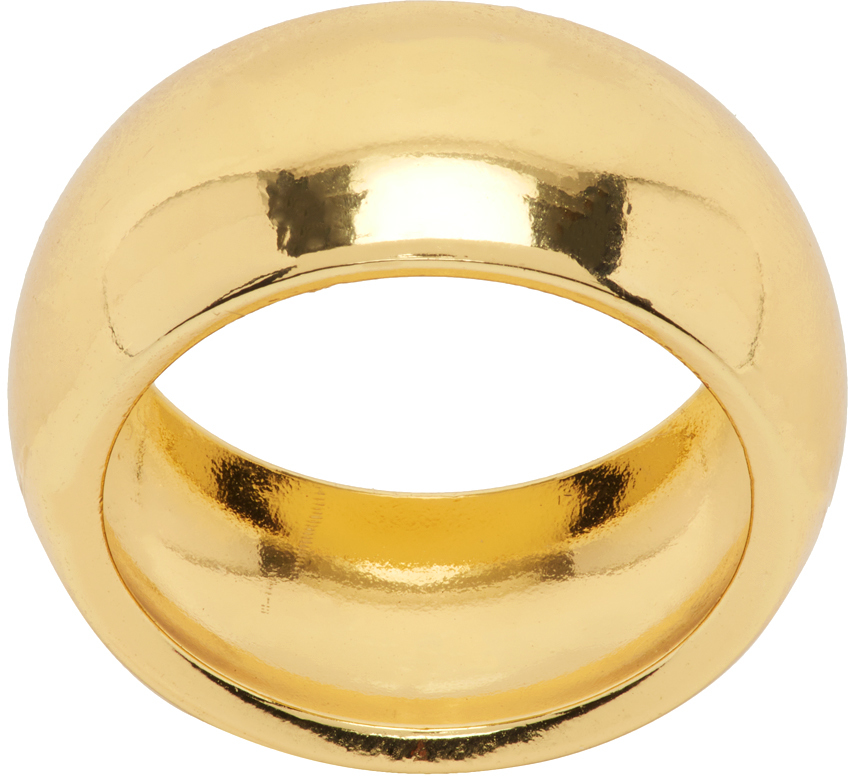 Laura Lombardi: Gold Luna Ring | SSENSE UK