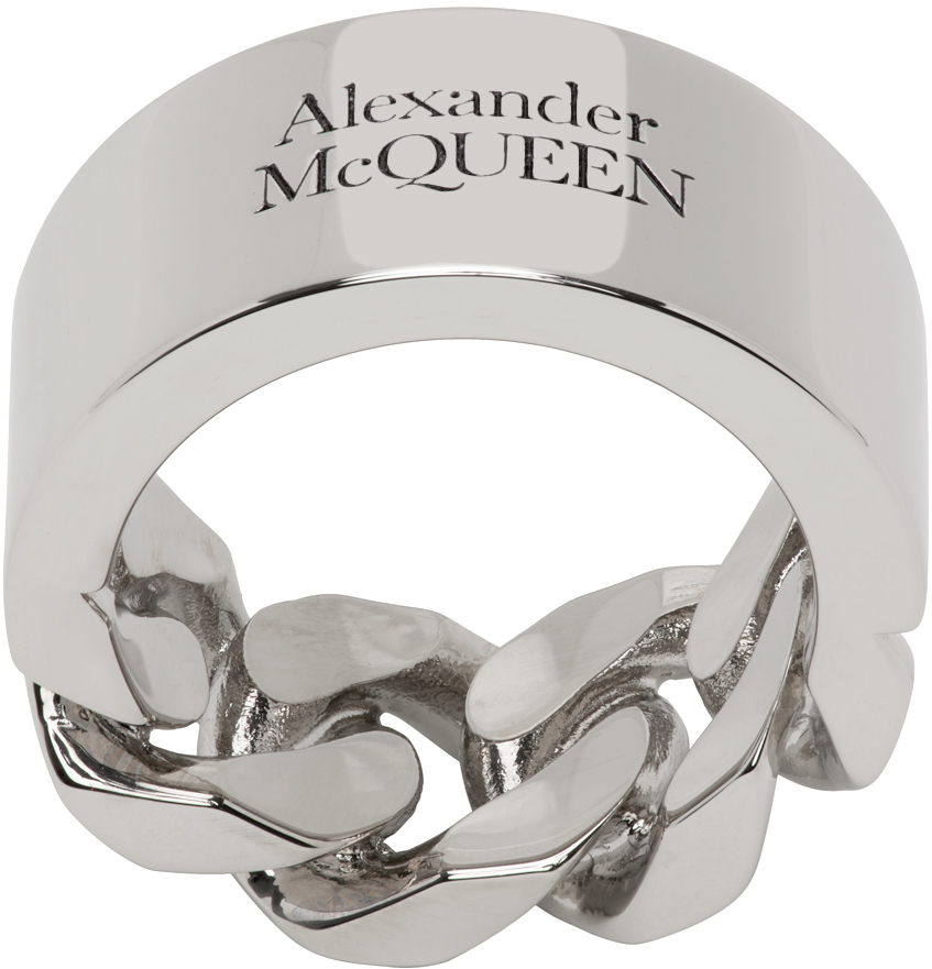 Alexander mcqueen identity ring store