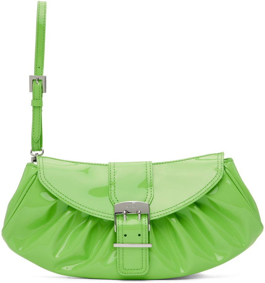 Pochette Glami verte BY FAR en solde