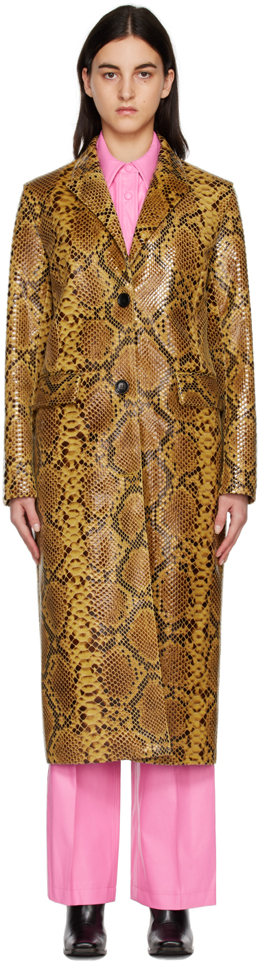 Stand Studio: Tan Zoie Coat | SSENSE Canada